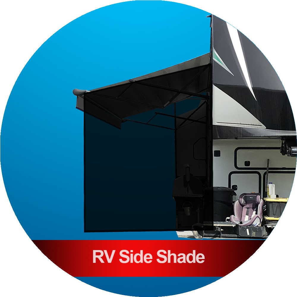 Tentproinc RV awning shade screen front side sunshade sideblocker
